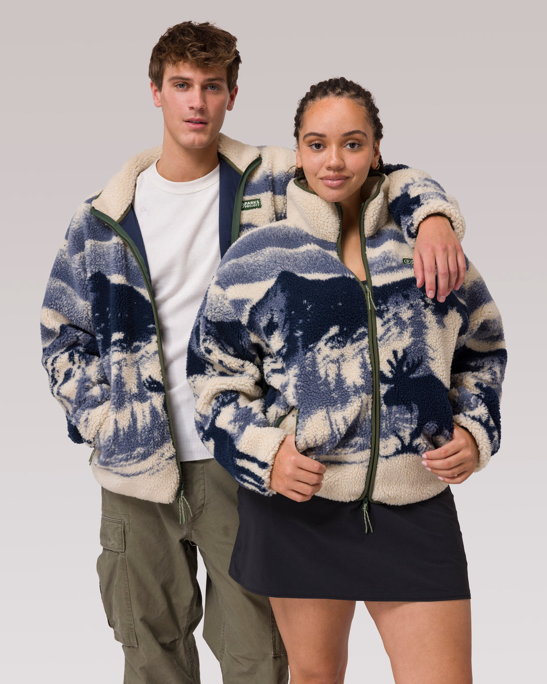 Shop Acadia Moose Full Zip High Pile Fleece Inspired by Acadia – Parks ...