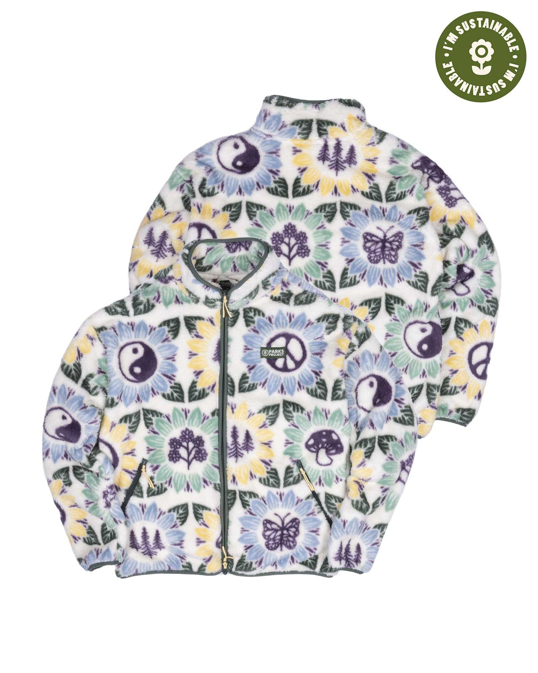 Eco-Friendly Nature In Bloom Faux Shearling Jacket – Parks Project